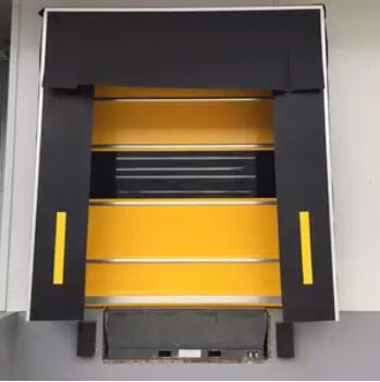 Mechanical Loading Dock Shelters Retractable Galvanized Steel Frame