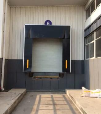 Mechanical Cold Storage Loading Dock Shelters PVC Curtain Adjustable ...