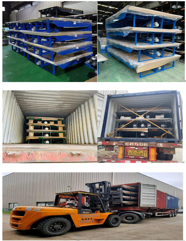 6 Ton Stationary Loading Dock Leveler Stainless Steel Hydraulic Anti ...