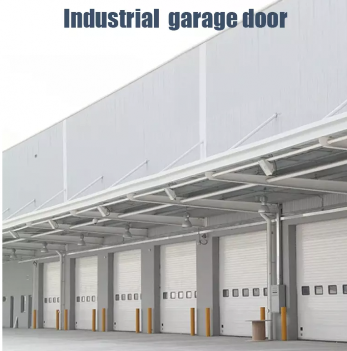 Industrial Garage Steel Insulated Sectional Doors 380V Automatic Remote ...