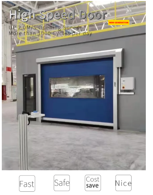 Automatic Shutter Rapid Roller Doors Industrial IP55 Power 0.75KW With ...