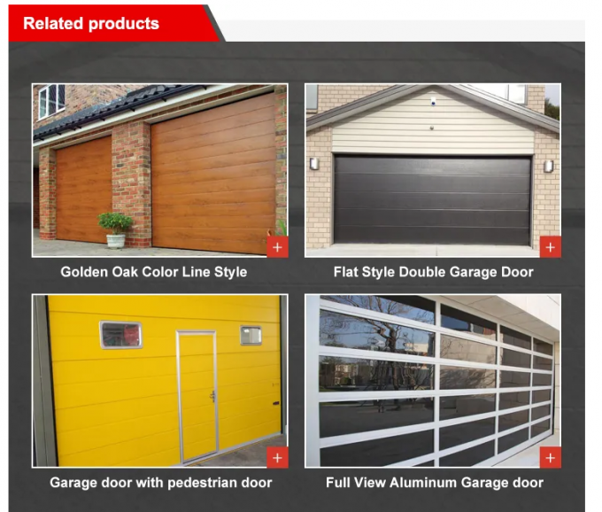 Steel Insulated Sectional Overhead Doors , Commercial Sectional Doors