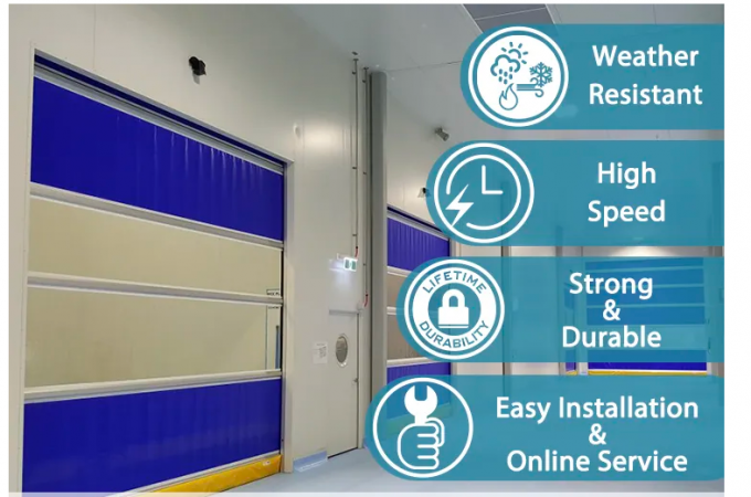 High Frequency Operation Rapid Rise Door , Rapid Roller Shutter Doors