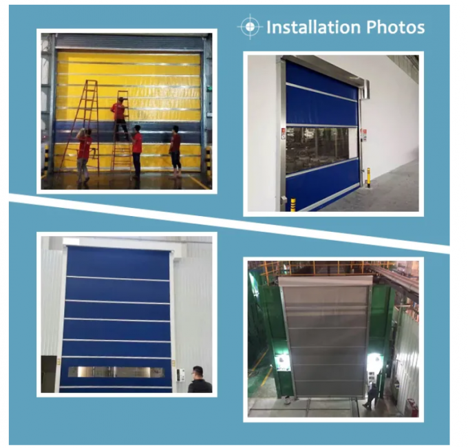High Frequency Operation Rapid Rise Roll Up Door , Rapid Roller Shutter ...