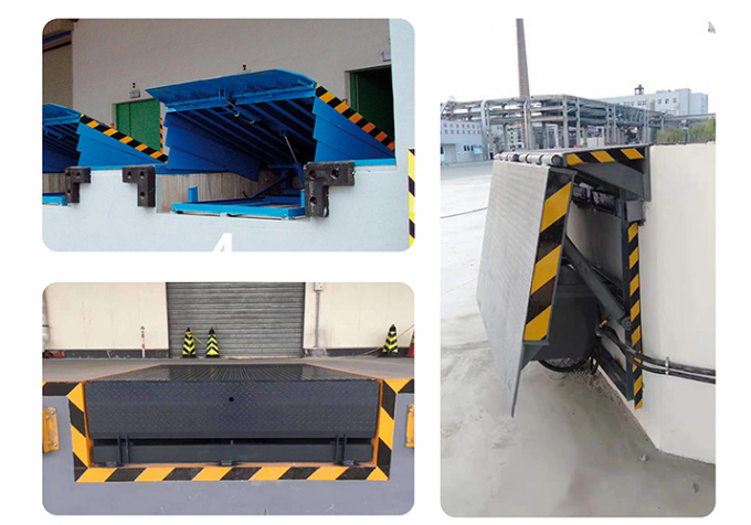 Electric Hydraulic Loading Dock Leveler Stationary With Handheld Remote ...