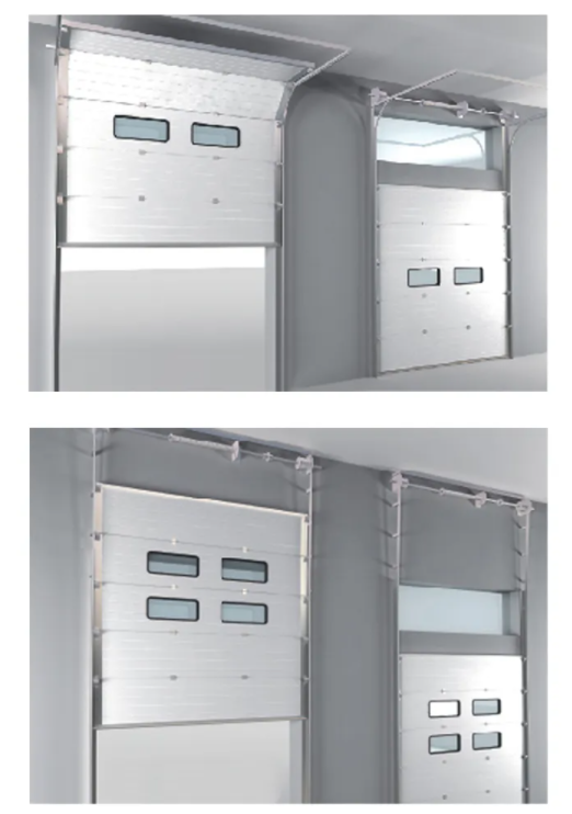 Industrial Overhead Sectional Door Panels Width 420mm-530mm CE Approved ...