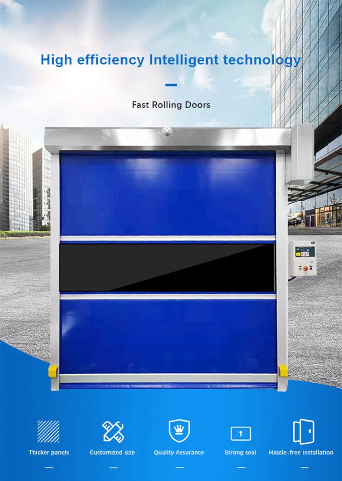 Customizable Pvc Rapid Roller Doors Exterior Automatic High Speed ...