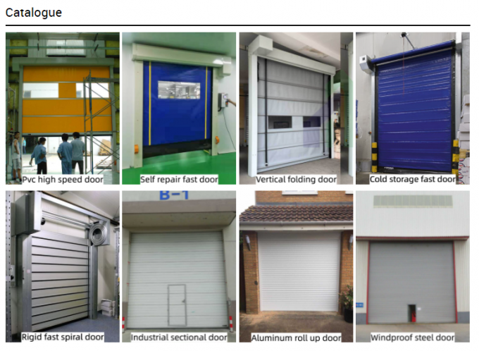 220V/50HZ Power High Speed Spiral Overhead Door Customized Deep-Freeze Room