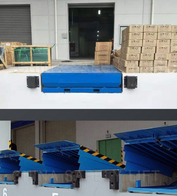 Hydraulic Dock Door Levelers Workshop Automatic 40000LBS Mobile ...