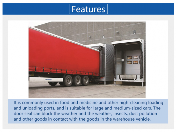 Rectangular Inflatable Loading Dock Seals Fire Resistance
