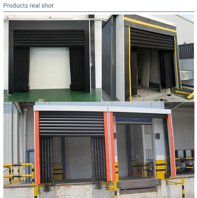 Rectangular Inflatable Loading Dock Seals Fire Resistance