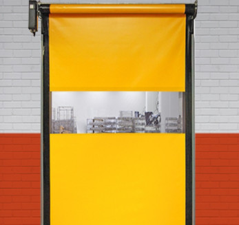 PVC Automatic Rapid Roller Doors 50HZ Fast Speed Vertical Rolling Shutter